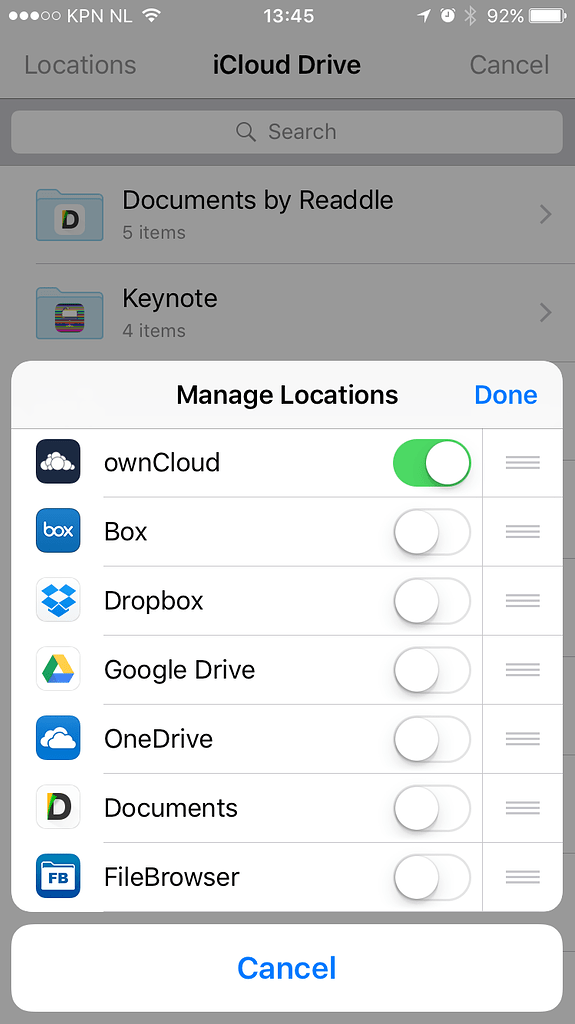 Missing attachement integration IOS - 🍏 iOS - Nextcloud community