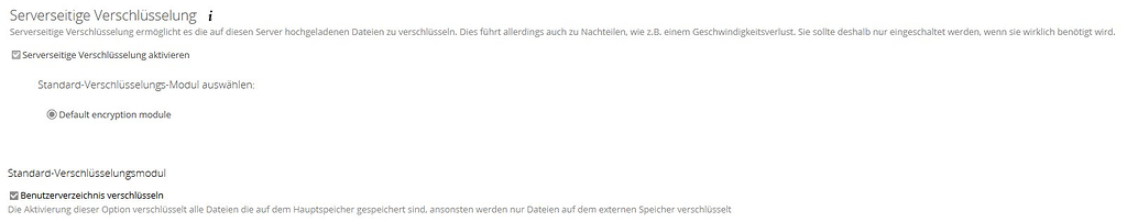 Default encryption module - Encryptionpassword can't be set - ℹ️ Support - Nextcloud community