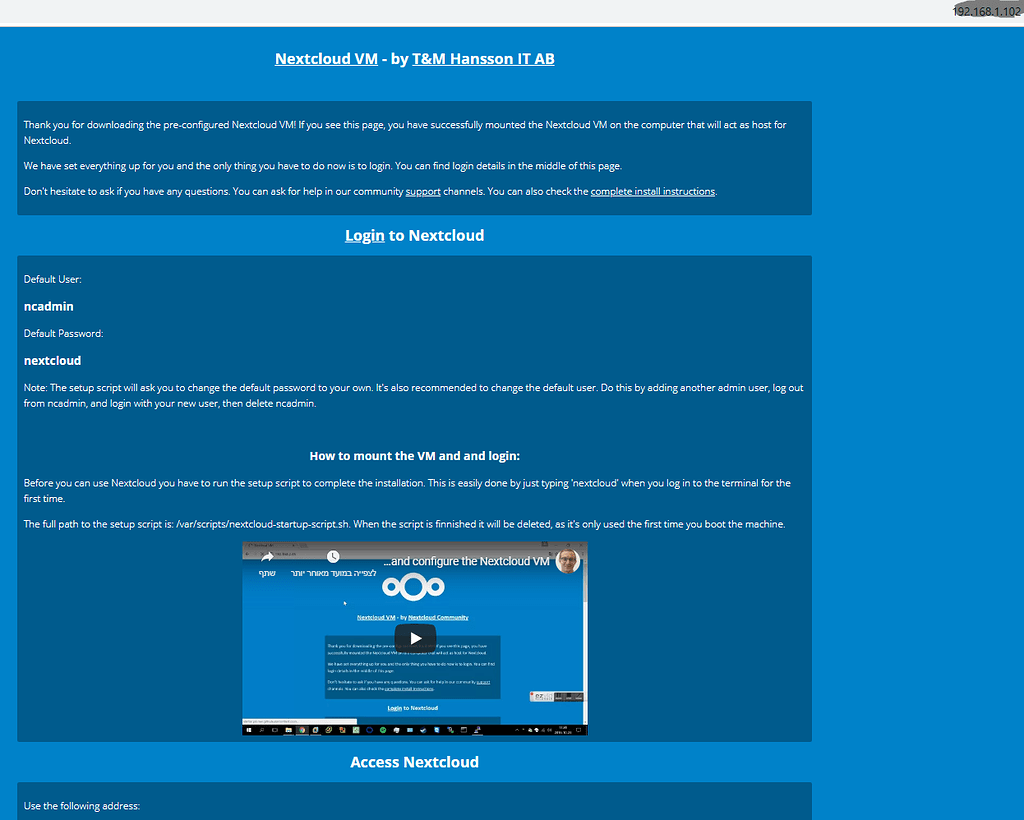 Edit Index Php Community Appliance 📦 Appliances Docker Snappy Vm Ncp Aio Nextcloud
