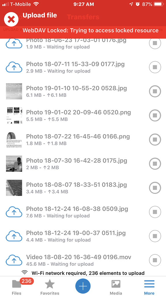 iOS app Locks/hangs when uploading photos en masse - 🍏 iOS - Nextcloud ...