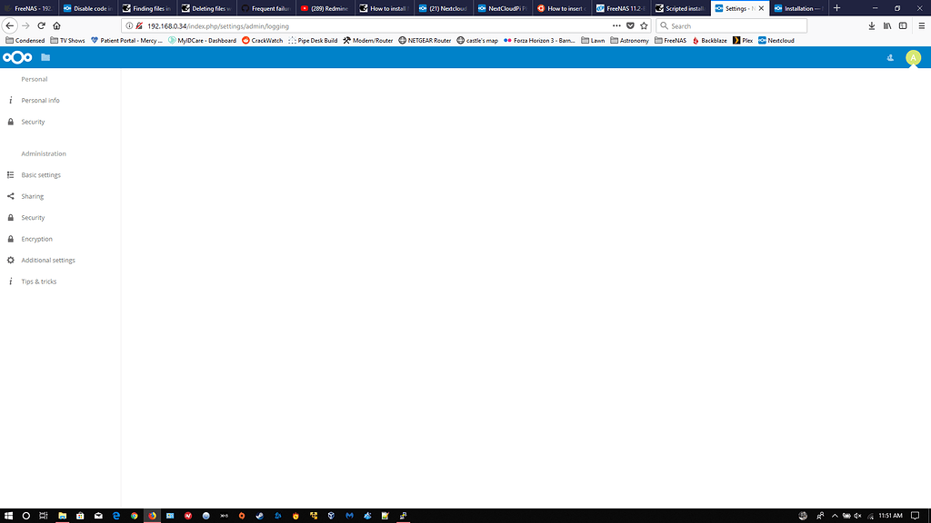 Android cant log in (maintenance mode) fresh install on FreeNAS - ℹ️ Support - Nextcloud community
