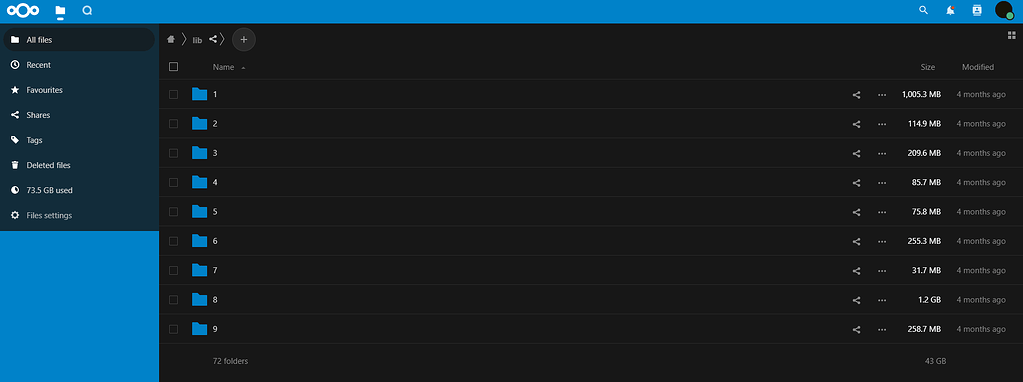 Unable to display all files or folders, or scroll - ℹ️ Support - Nextcloud community