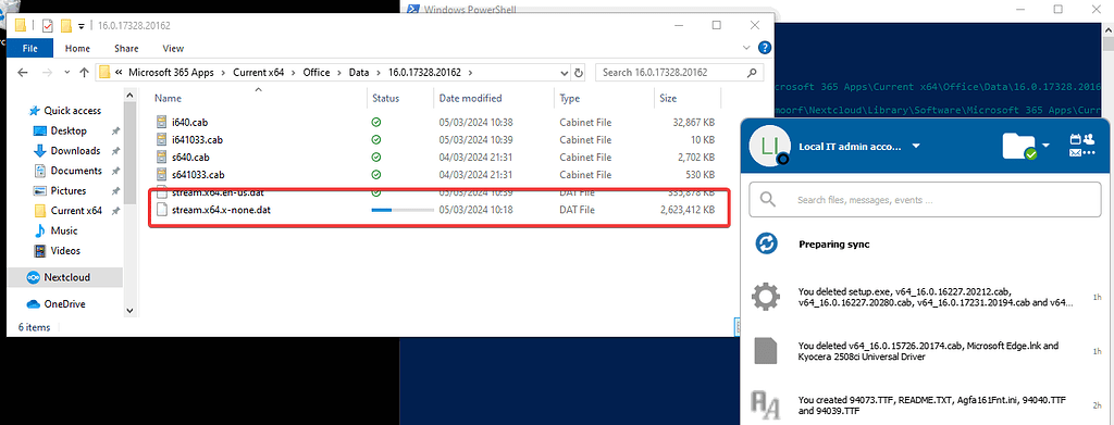 Preparing sync and no progress bar? - 💻 Desktop - Nextcloud community