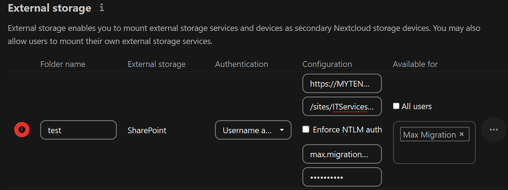 Sharepoint Online Backend V1150 Configuration ℹ️ Support Nextcloud Community