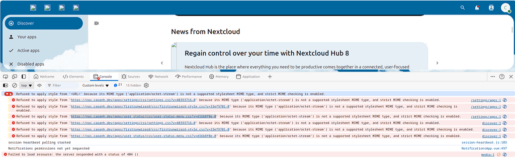 Could Not Load Css And Js Correctly â ï Support Nextcloud Community