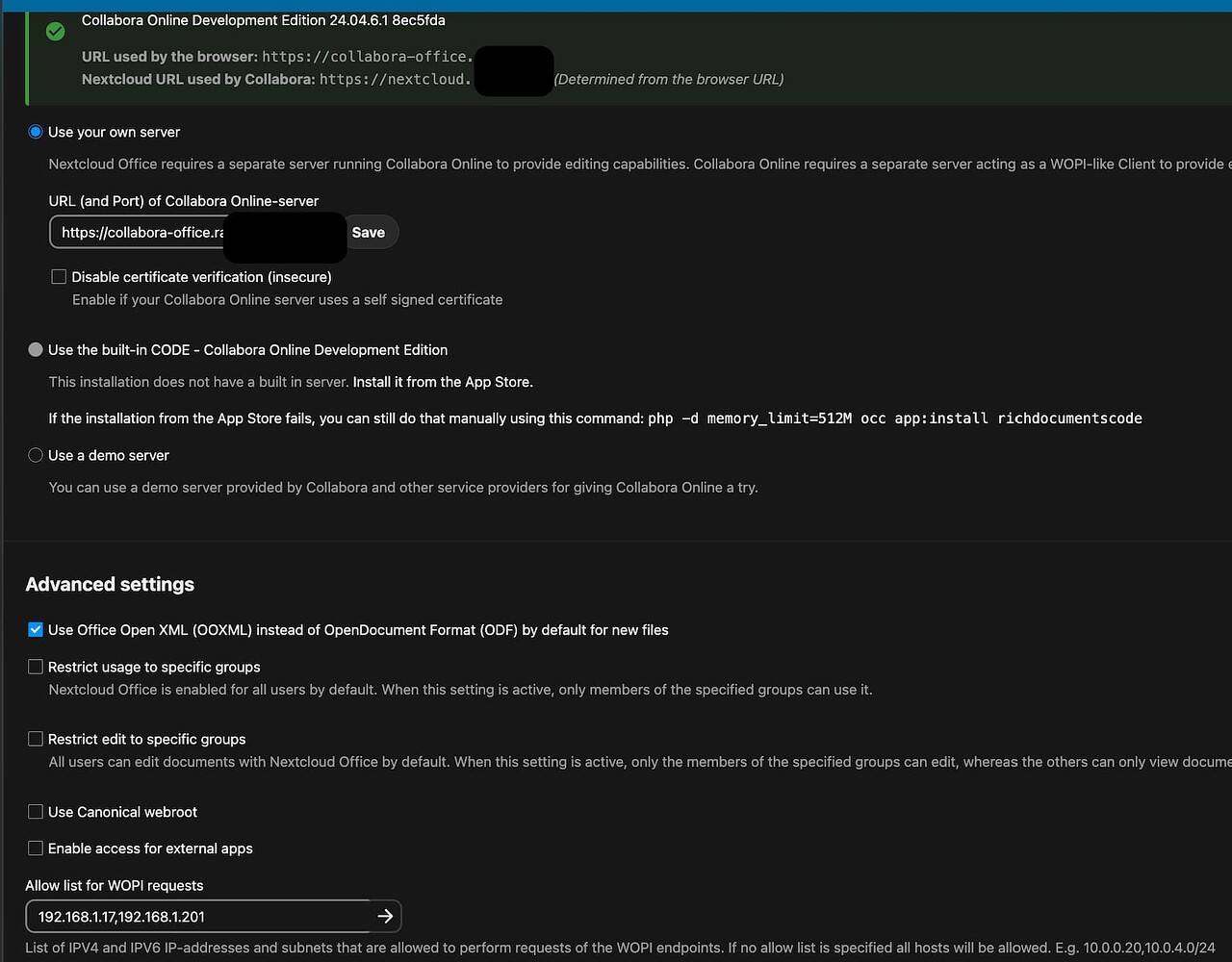 Unauthorised WOPI host - 📄 Office - Nextcloud community