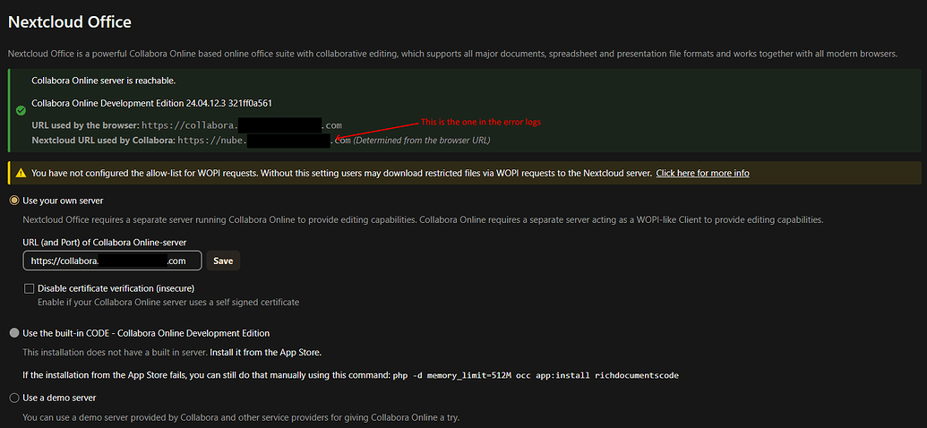 Unauthorized WOPI host for collabora-nginx using docker-compose - 📄 ...