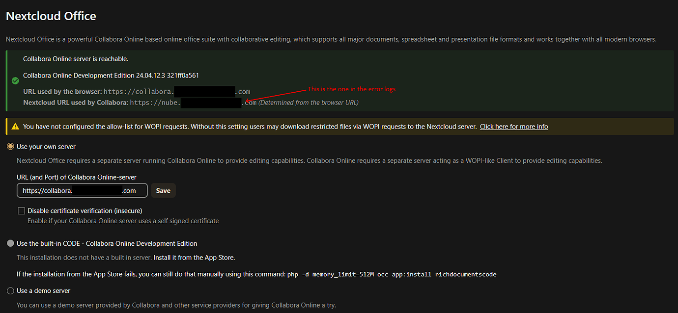 Unauthorized WOPI host for collabora-nginx using docker-compose - 📄 ...