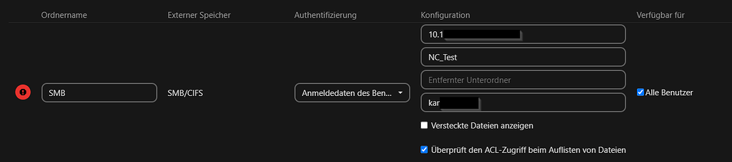 Docker / SMB / User authentification - 📦 Appliances (Docker, Snappy, VM, NCP, AIO) - Nextcloud ...