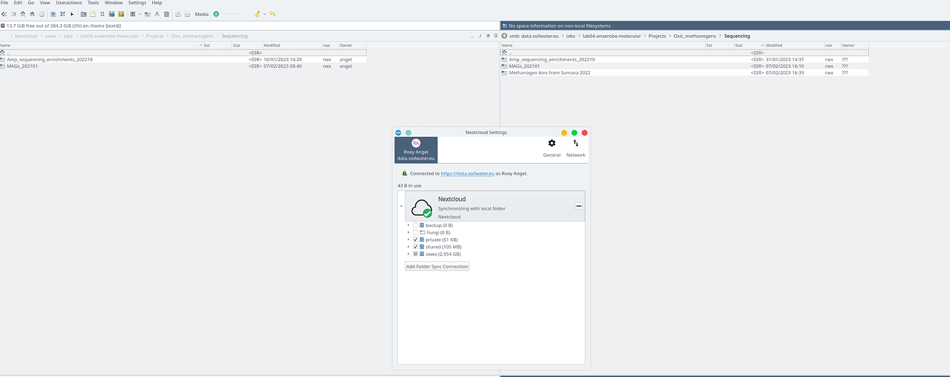 Force sync doesn't sync new files - ℹ️ Support - Nextcloud community