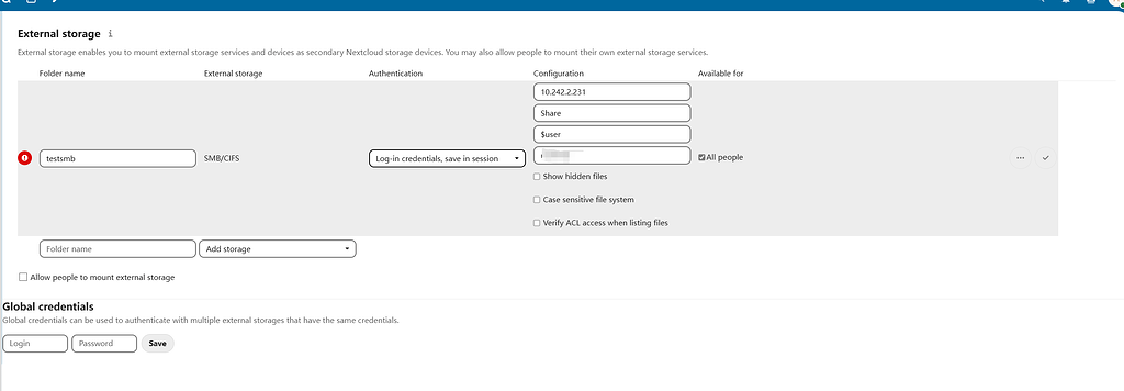 External storage with smb, file notify failed - ℹ️ Support - Nextcloud community