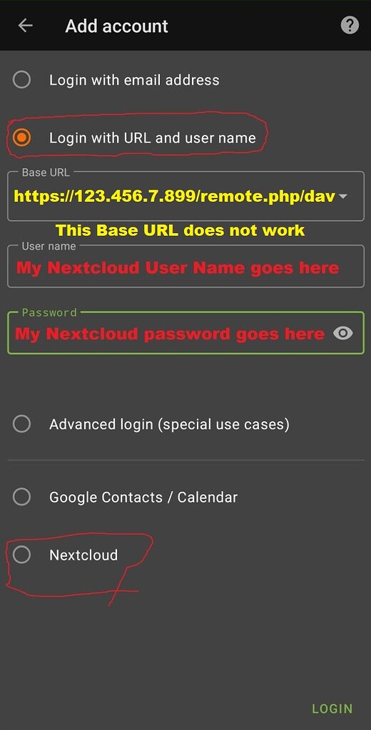 Nextcloud v28.0.3 rejects DAVx5 handshake - ℹ️ Support - Nextcloud community