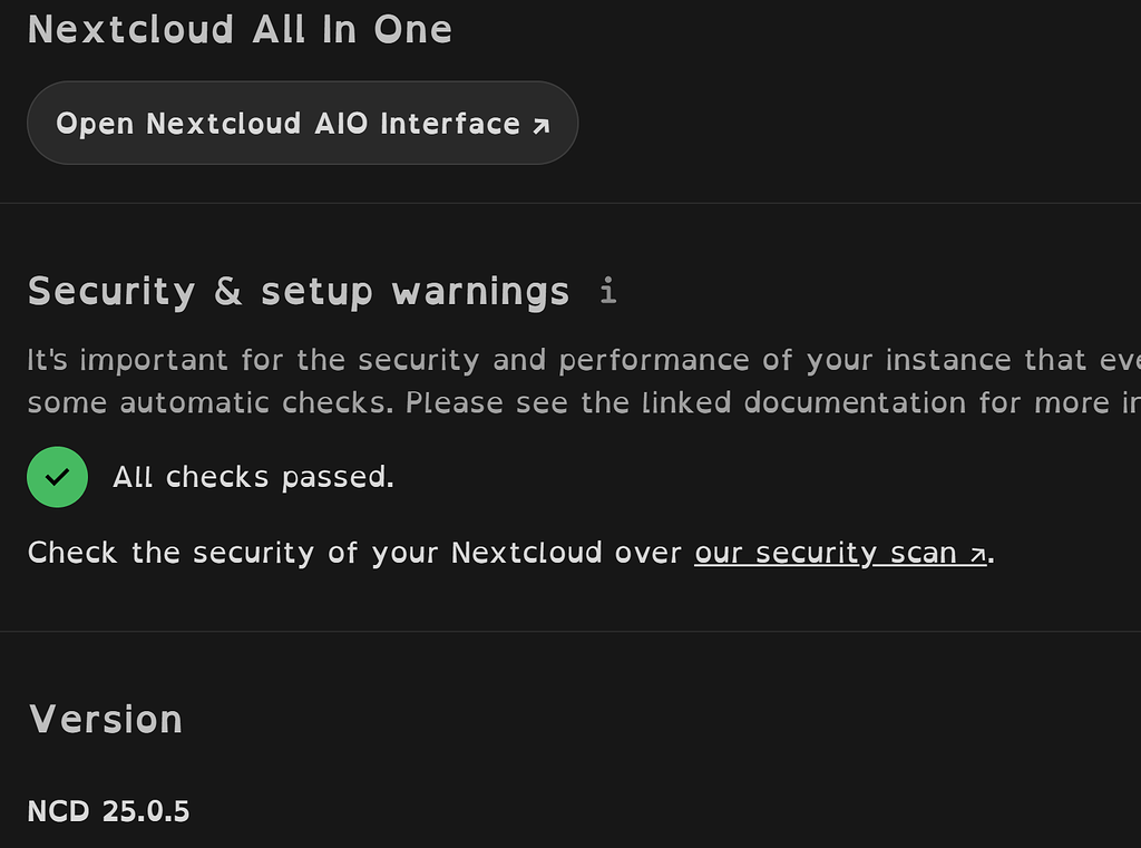 Unable to access AIO Interface for upgrades - ℹ️ Support - Nextcloud community