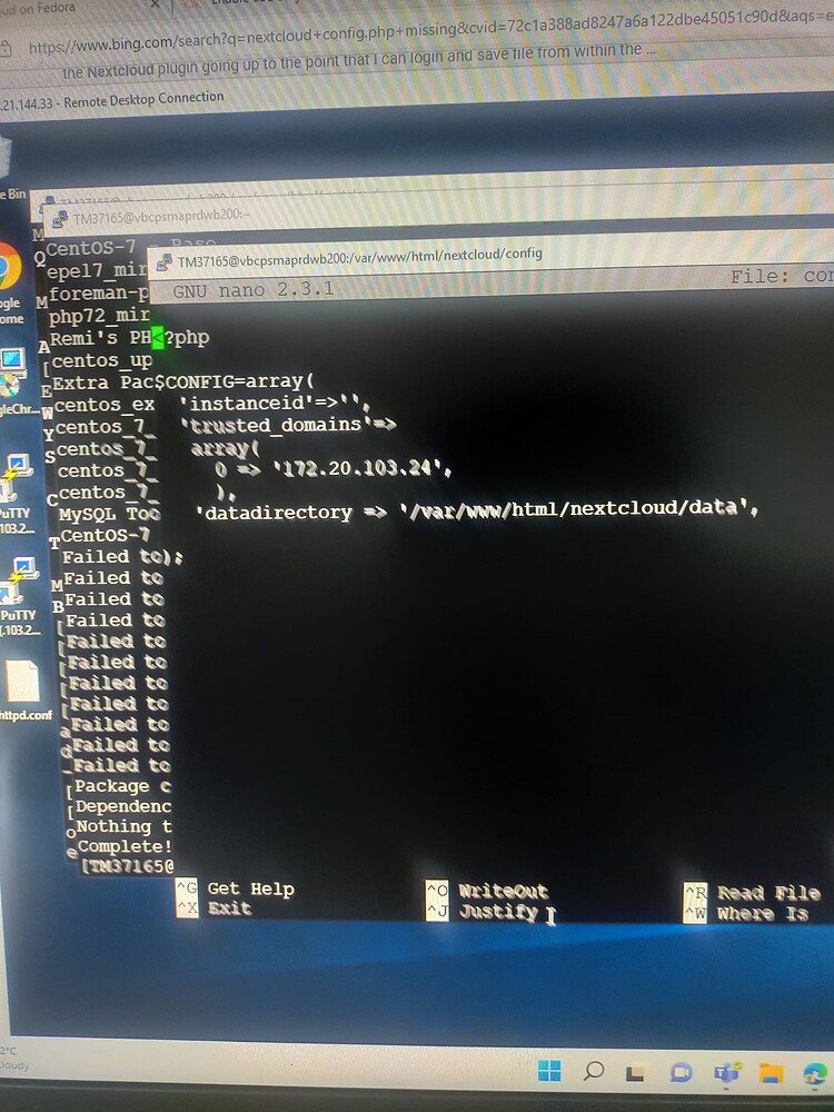 Blank config.php - ℹ️ Support - Nextcloud community