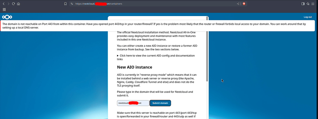 Domain is not reachable despite (I think) being reachable - 📦 ...