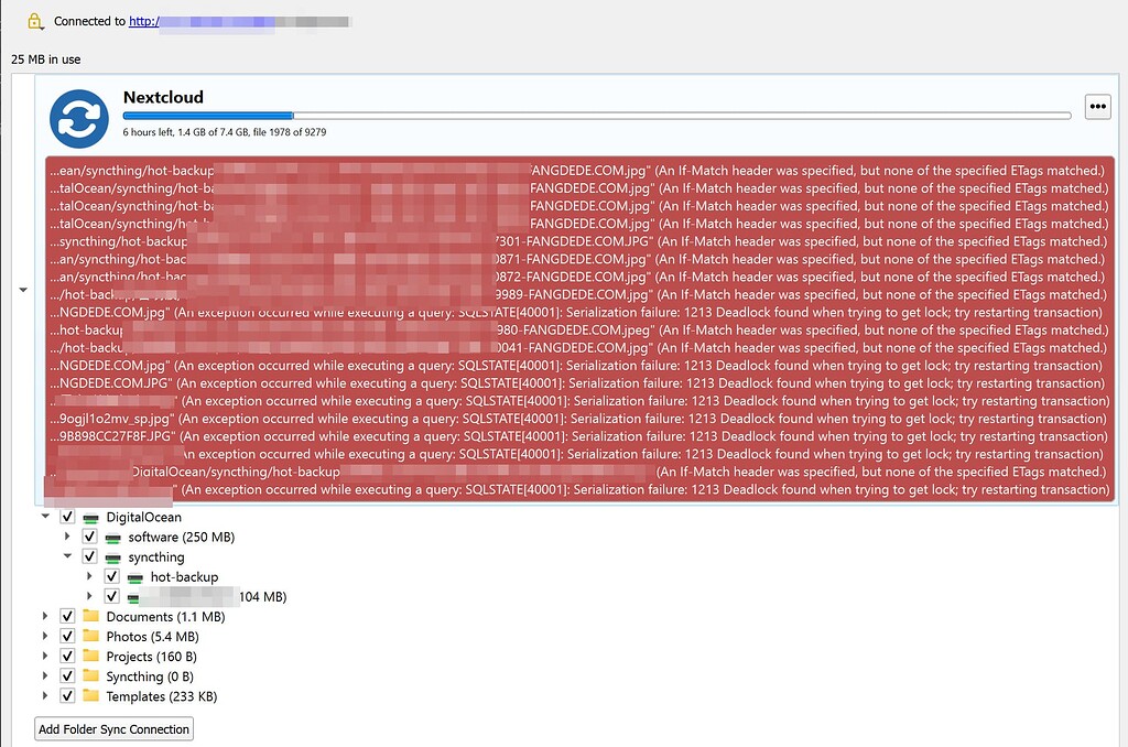 Windows client settings creen showing various exceptions errors, doesn't seem to be normal - 📱 ...