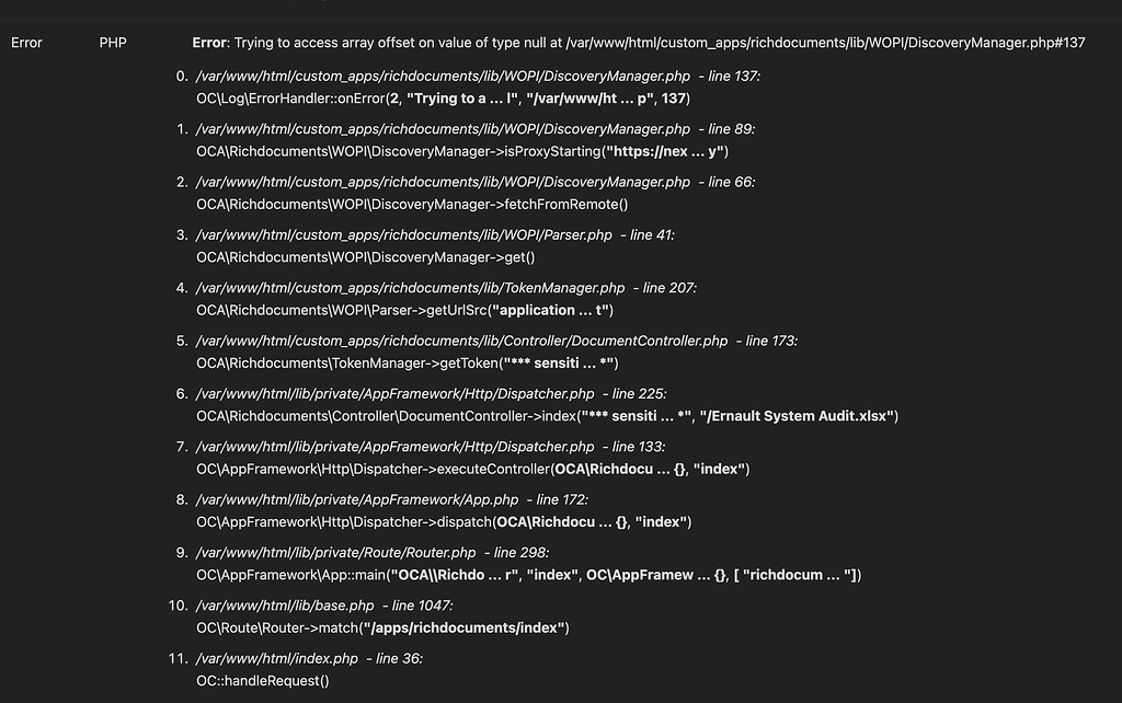 NextOffice Failed to Load trying to Open XLSX file - ℹ️ Support - Nextcloud community