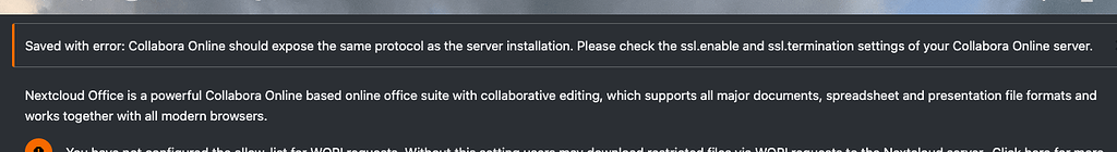 Nextcloud Office/Built in CODE Server will not load files - ℹ️ Support - Nextcloud community