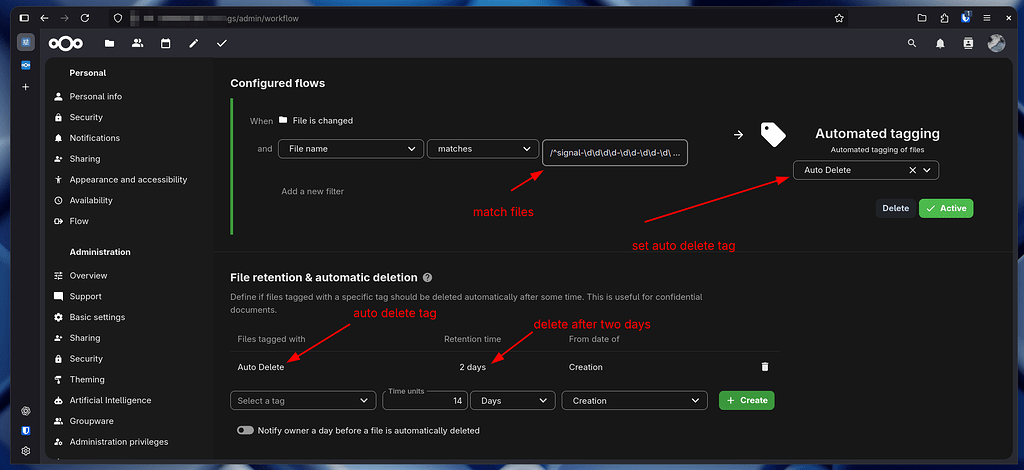 What am I doing wrong in my file retention configuration? - ℹ️ Support - Nextcloud community