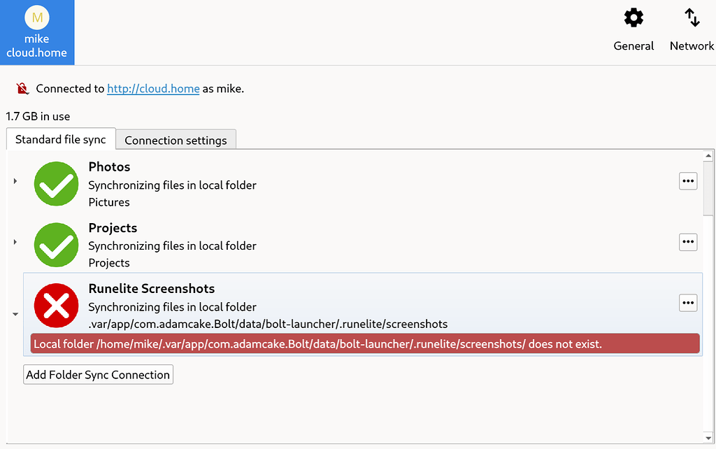 Local folder does not exist, but it does - ℹ️ Support - Nextcloud community