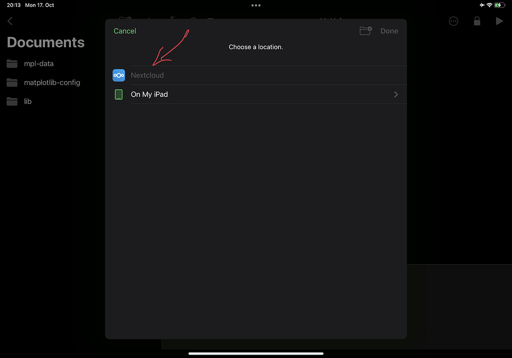 Not Fully Integrated Into Ios File System 🍏 Ios Nextcloud Community 