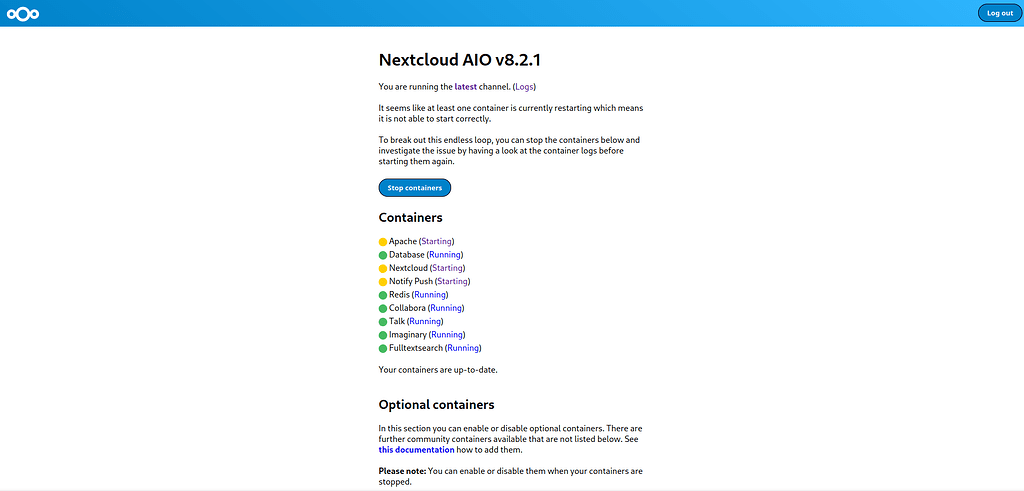 Nextcloud container installation keeps failing in AIO - 📦 Appliances ...
