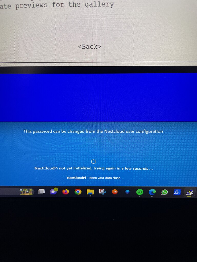 Nextcloudpi is not yet activated - 📦 Appliances (Docker, Snappy, VM, NCP, AIO) - Nextcloud community