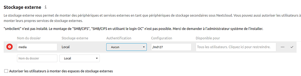 Cannot access to local external storage with docker - ℹ️ Support - Nextcloud community