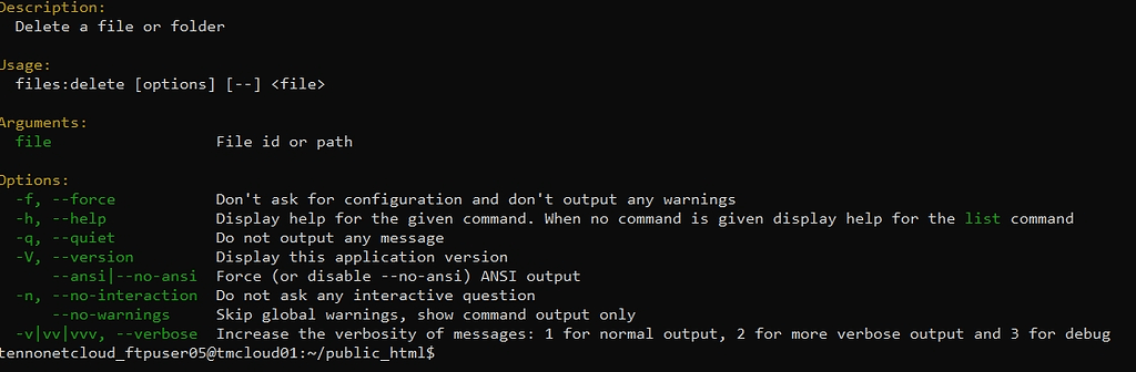 How to delete a file or folder with OCC 🤔 - ℹ️ Support - Nextcloud ...