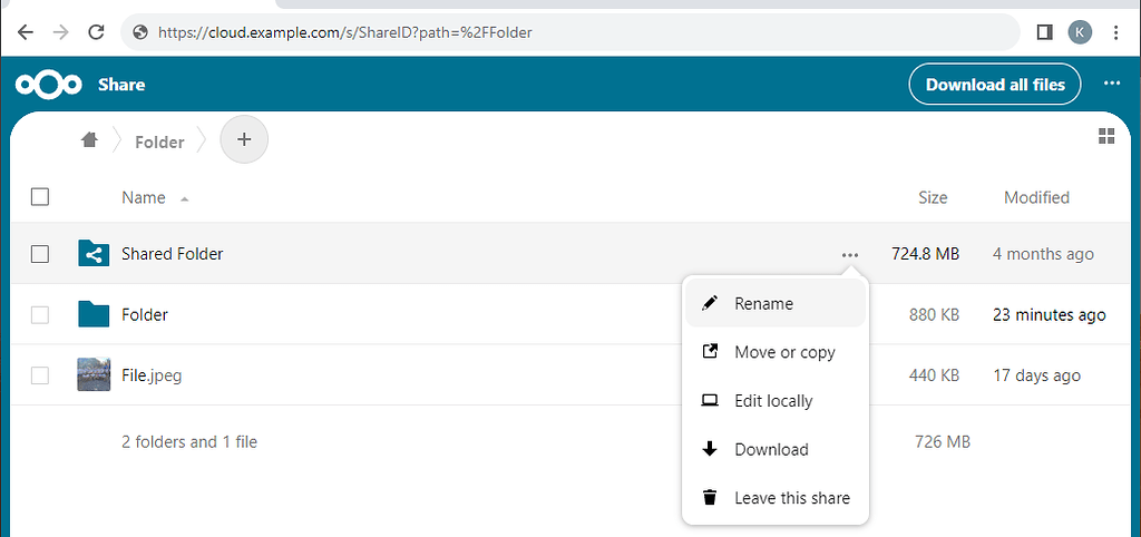 [Web App] Edit files context menu on defined path - 💻 Development - Nextcloud community