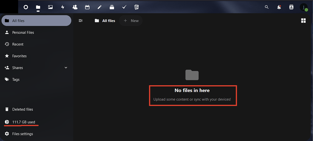 Users can't see files on desktop or mobile - 📦 Appliances (Docker, Snappy, VM, NCP, AIO ...