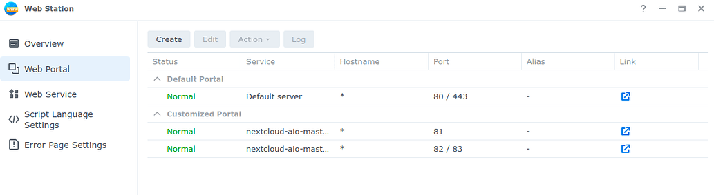 How to Install NextCloud all in one on Synology NAS using CContainer Manager and Web Station ...