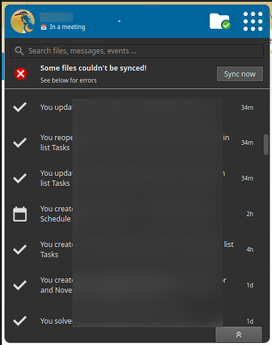 Errors not visible. "See below for errors" - but there are no errors (Linux Client) - ℹ️ Support ...