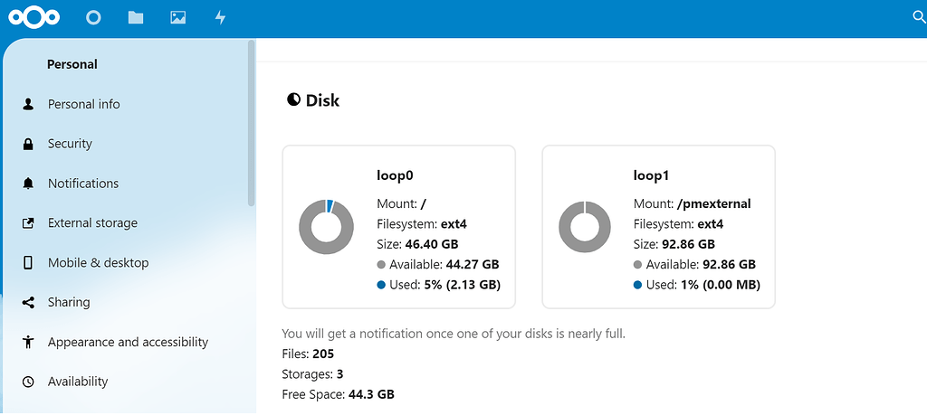 TKL container with multiple disks - ℹ️ Support - Nextcloud community