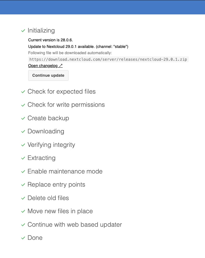 Unable to upgrade from 28.0.6 to 29 - ℹ️ Support - Nextcloud community