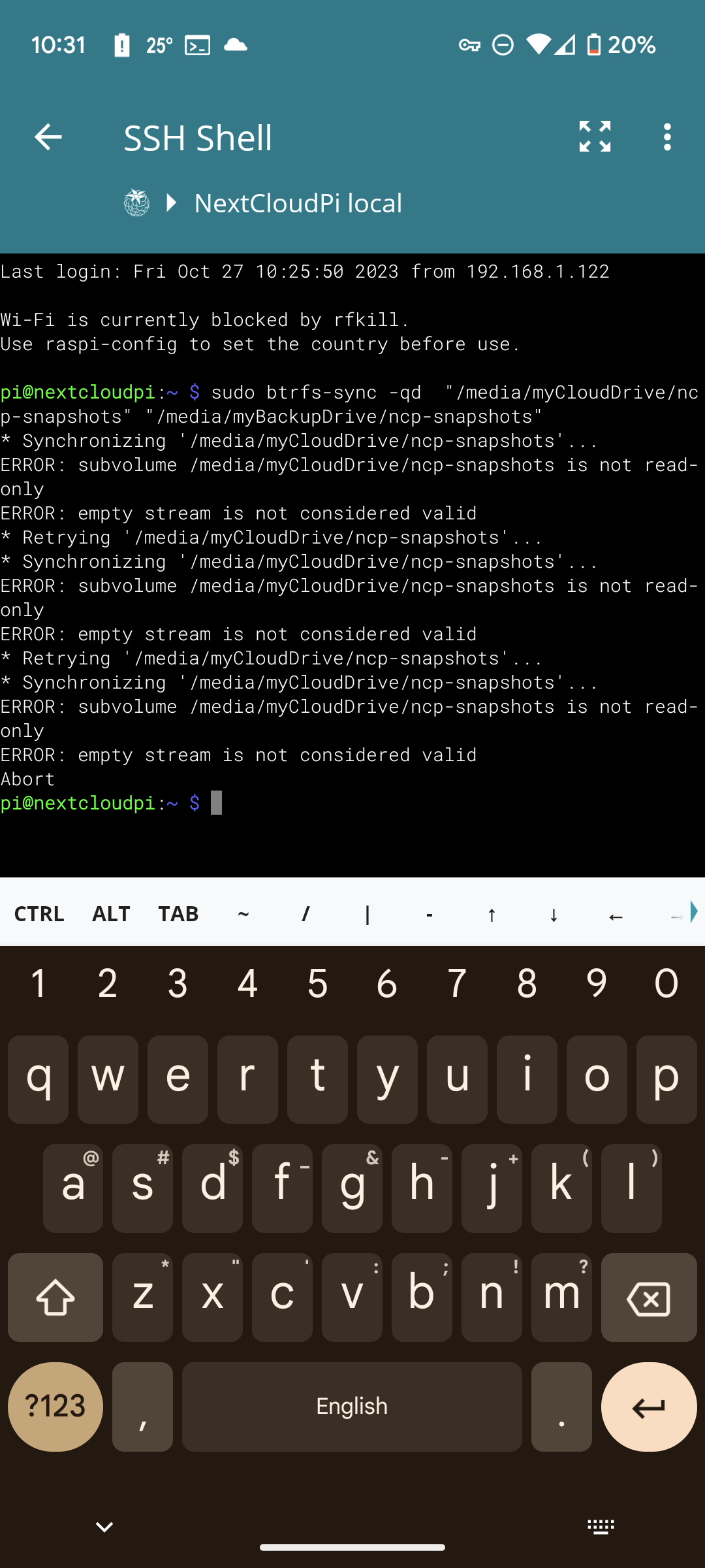 Struggling to set up nc-snapshot-sync - ℹ️ Support - Nextcloud community