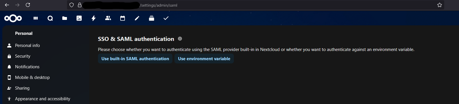 Nextcloud user_saml settings stored - 💻 Development - Nextcloud community