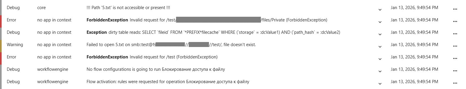 Deleting a public link to a file if the user's AD password is not up-to ...