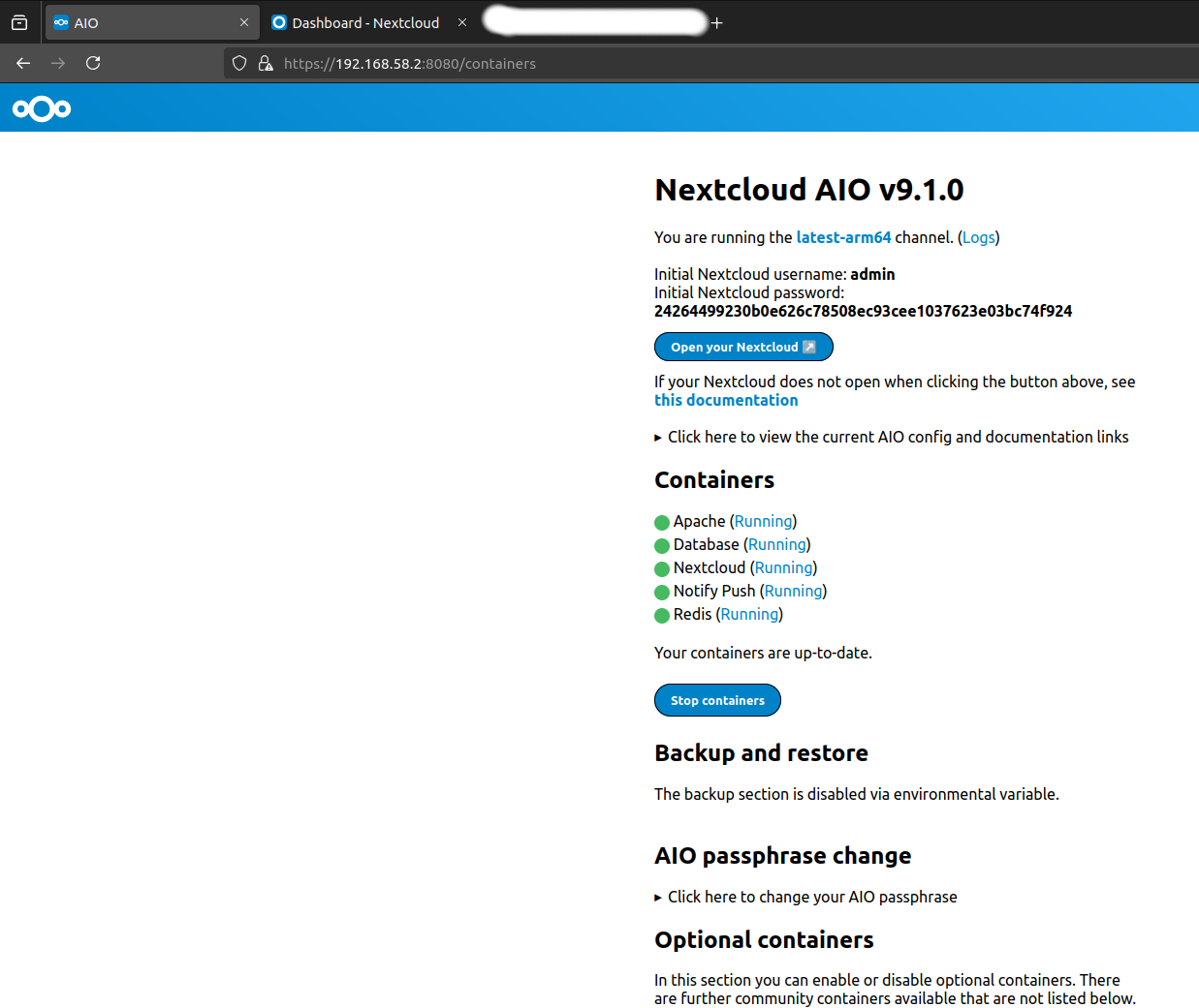 External storage app is missing - 📦 Appliances (Docker, Snappy, VM, NCP, AIO) - Nextcloud community