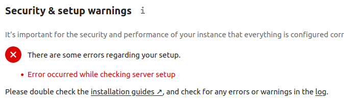 Modified Htaccess And Now Have Error Occurred While Checking Server Setup ℹ️ Support 