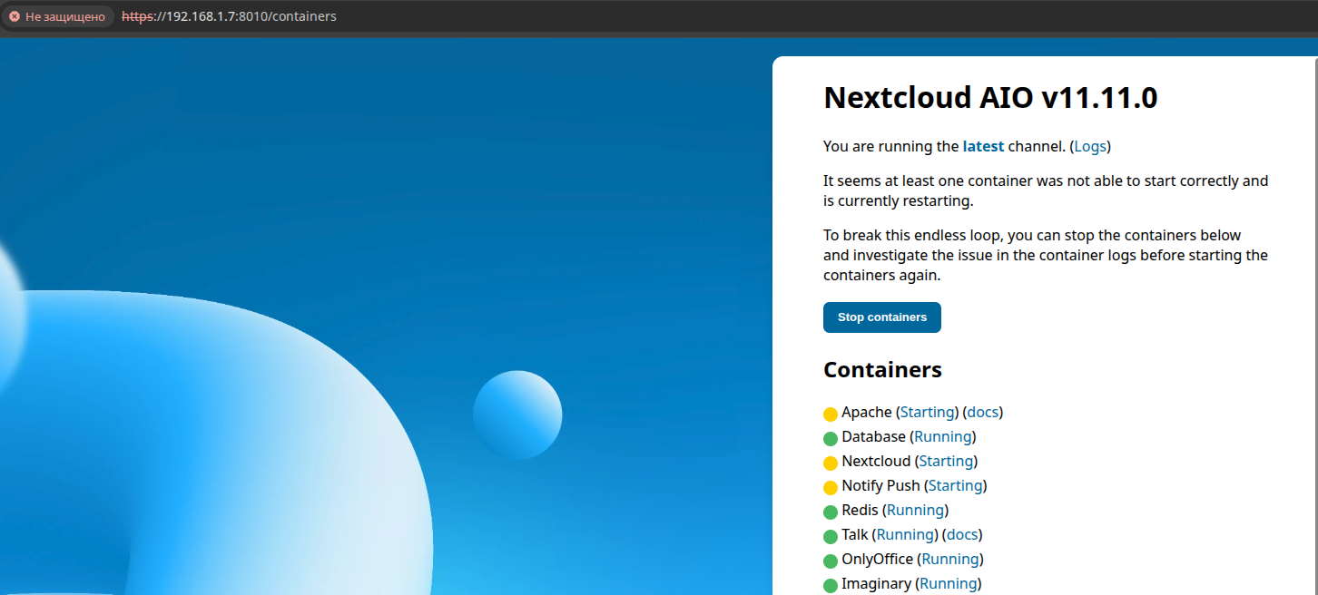 Problem starting container nextcloud_aio_nextcloud - ℹ️ Support - Nextcloud community