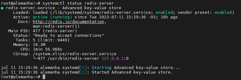 Message: The database is used for transactional file locking and no in-memory cache has been ...