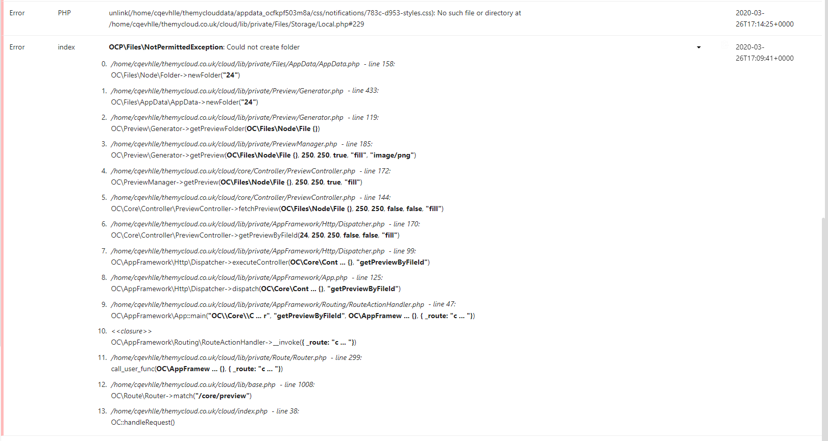 iFastNet cPanel - Can't create groups or users - ℹ️ Support - Nextcloud ...