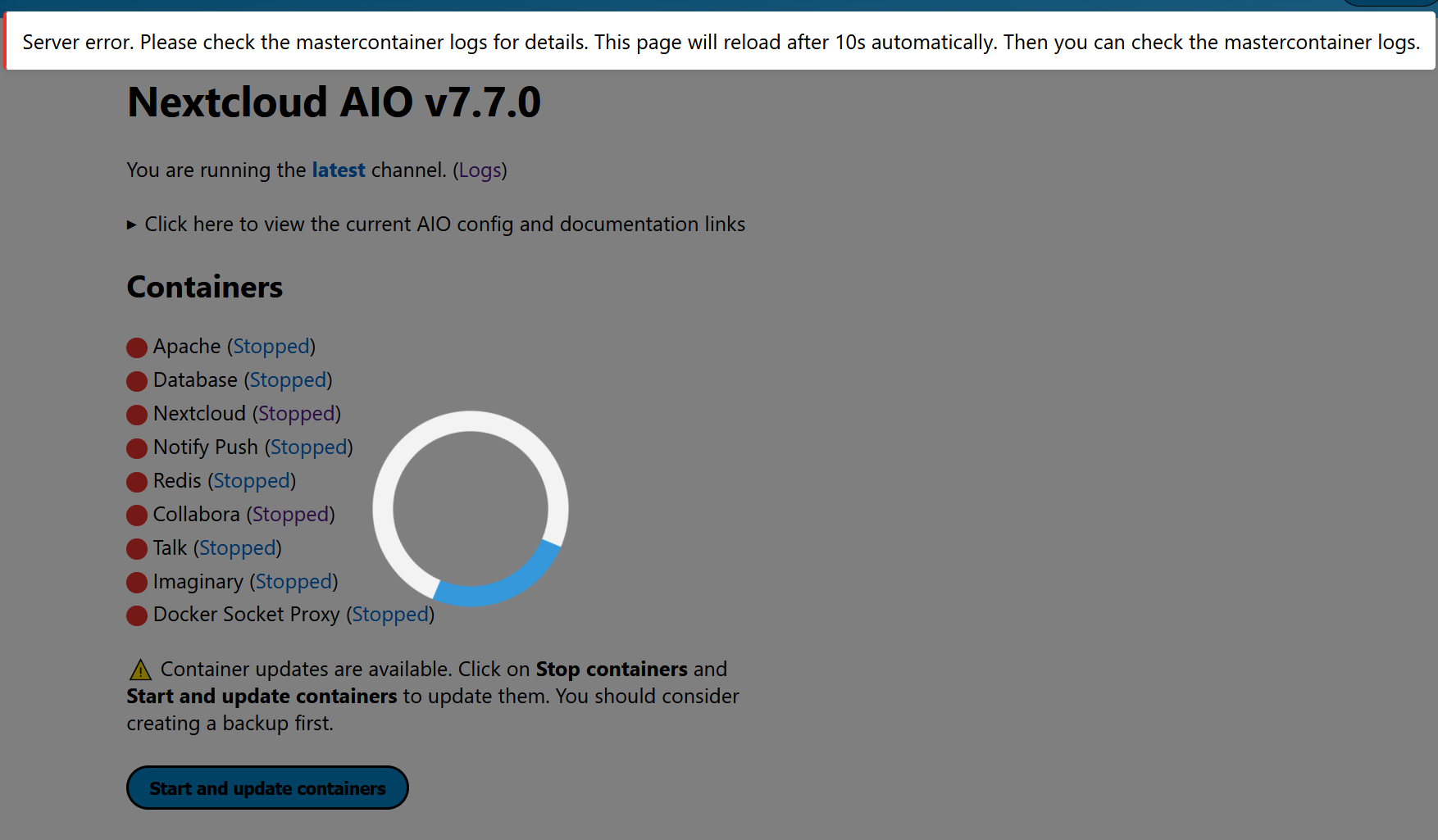 Collabora update error in Nextcloud AIO - 📦 Appliances (Docker, Snappy, VM, NCP, AIO ...