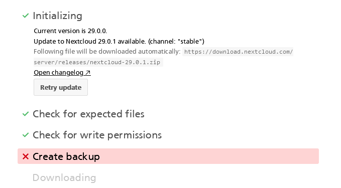 [SOLVED] Issue upgrading to Nextcloud 29.0.1 from 29.0.0? - ℹ️ Support - Nextcloud community