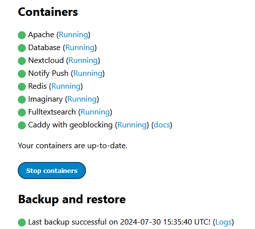AIO: Daily backup does not start/finish - ℹ️ Support - Nextcloud community