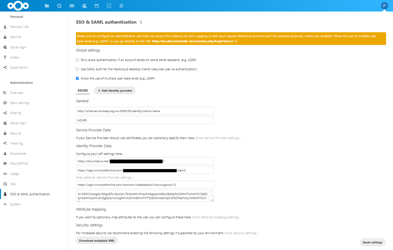 SAML SSO - working with version 18.0 - not working with version 28.0.5 ... SAML SSO - working with version 18.0 - not working with version 28.0.5 ...