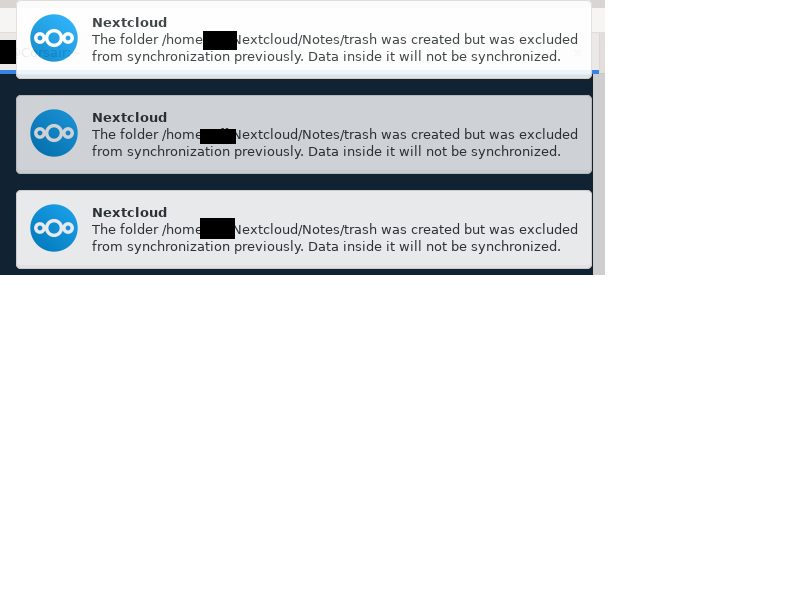 Nextcloud Desktop Linux Client Spam for disabled folder - 📱 Desktop & mobile clients - Nextcloud ...