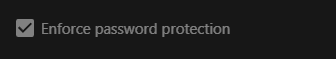 Cannot change admin setting `Enforce password protection` - ℹ️ Support - Nextcloud community